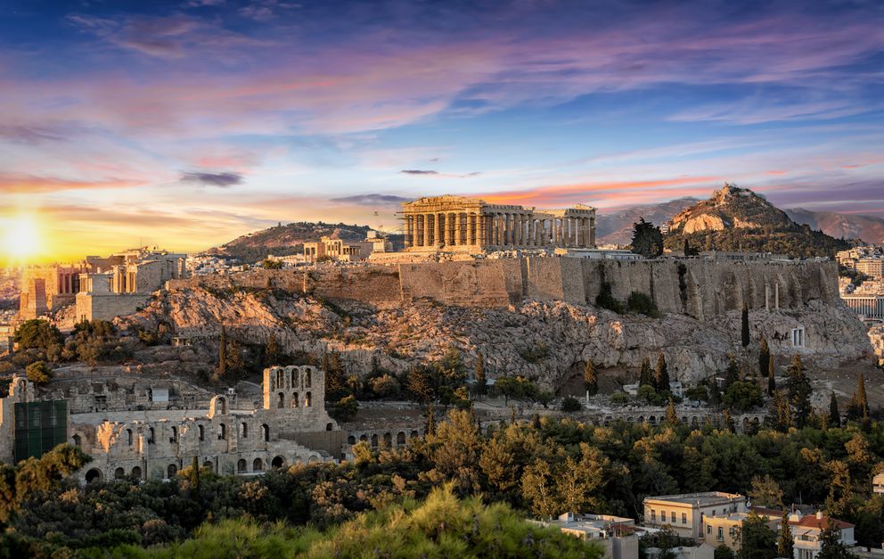 Vista de Atenas, Grecia