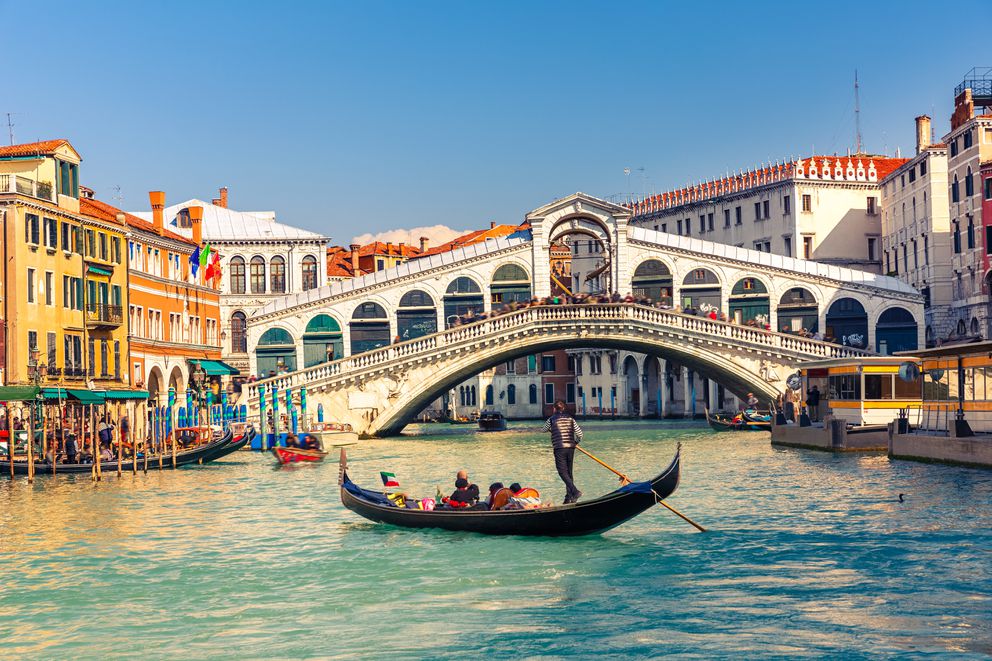 Vista de Venecia, Italia