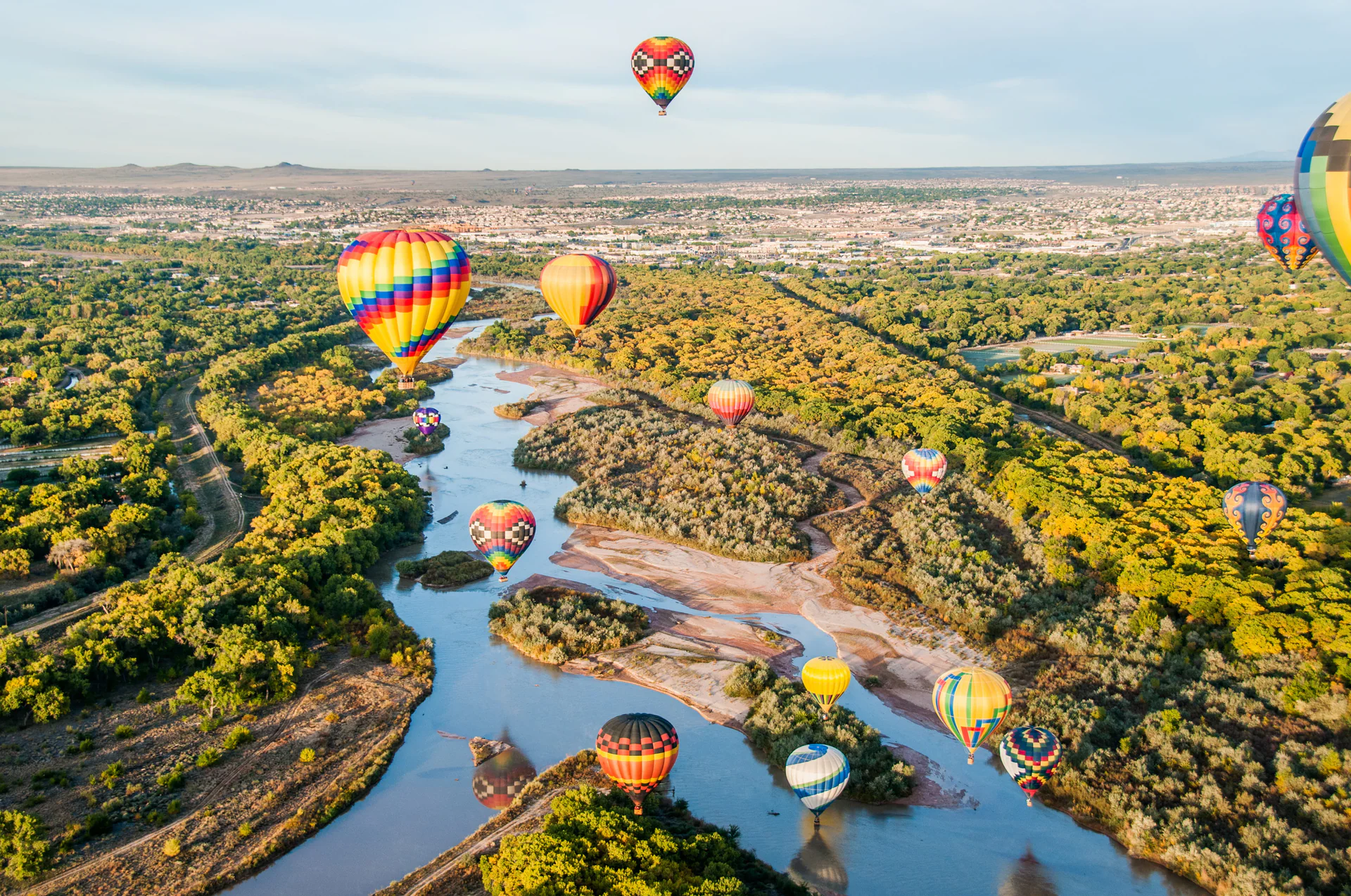 Balloons over the Rio Grande Balloons over the Rio Grande, Albuquerque
