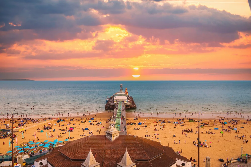 Bournemouth Seashore Bournemouth seashore in the sunset