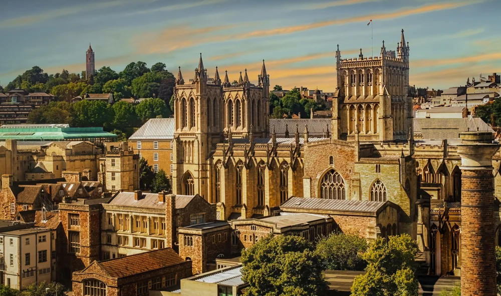 Bristol skyline Bristol skyline with the Bristol Cathedral