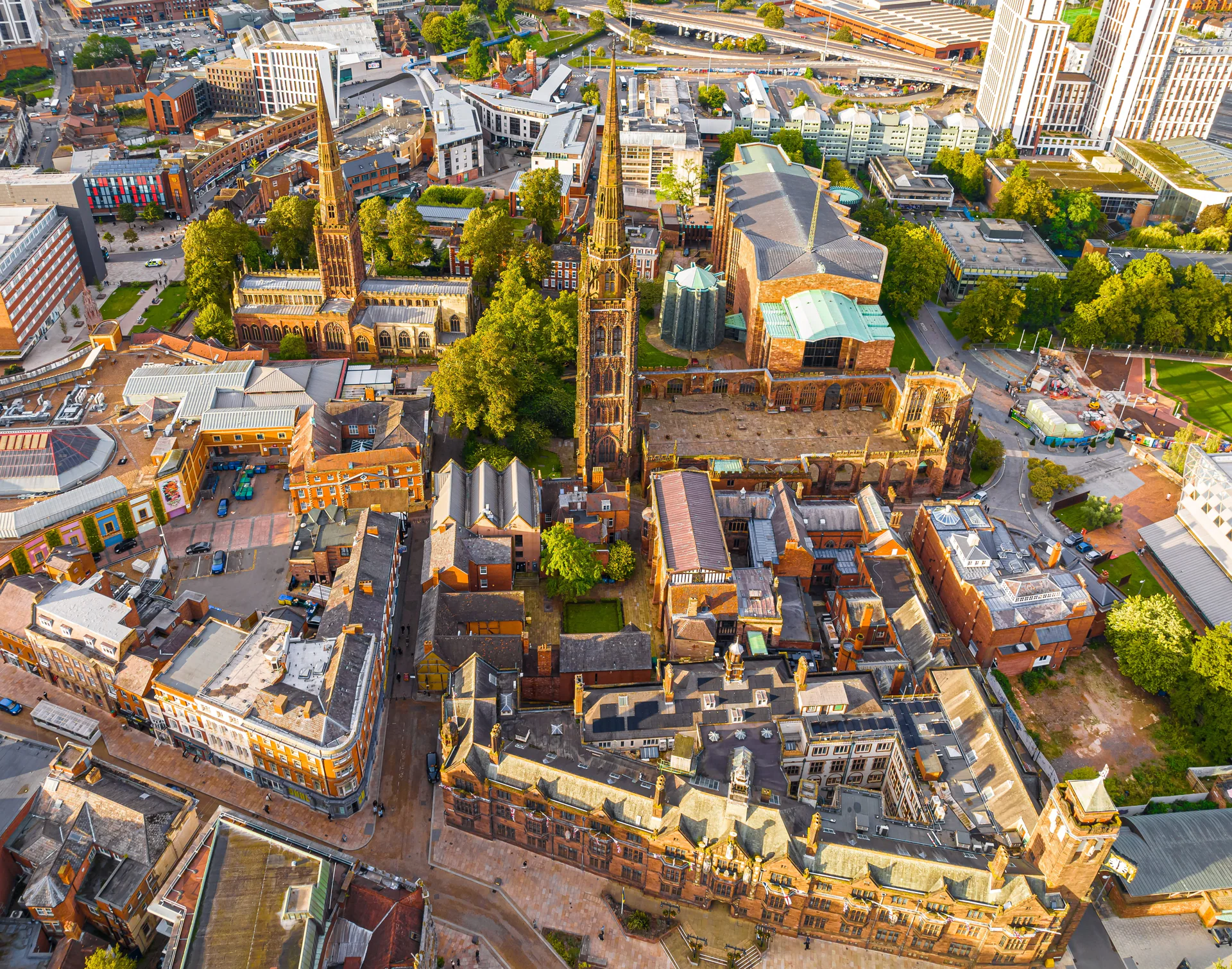 Coventry City View Coventry from above
