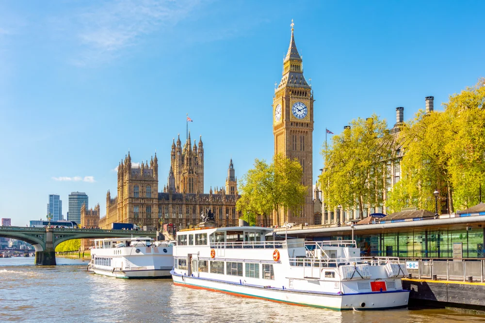 View of the Big Ben The Big Ben from River Thames