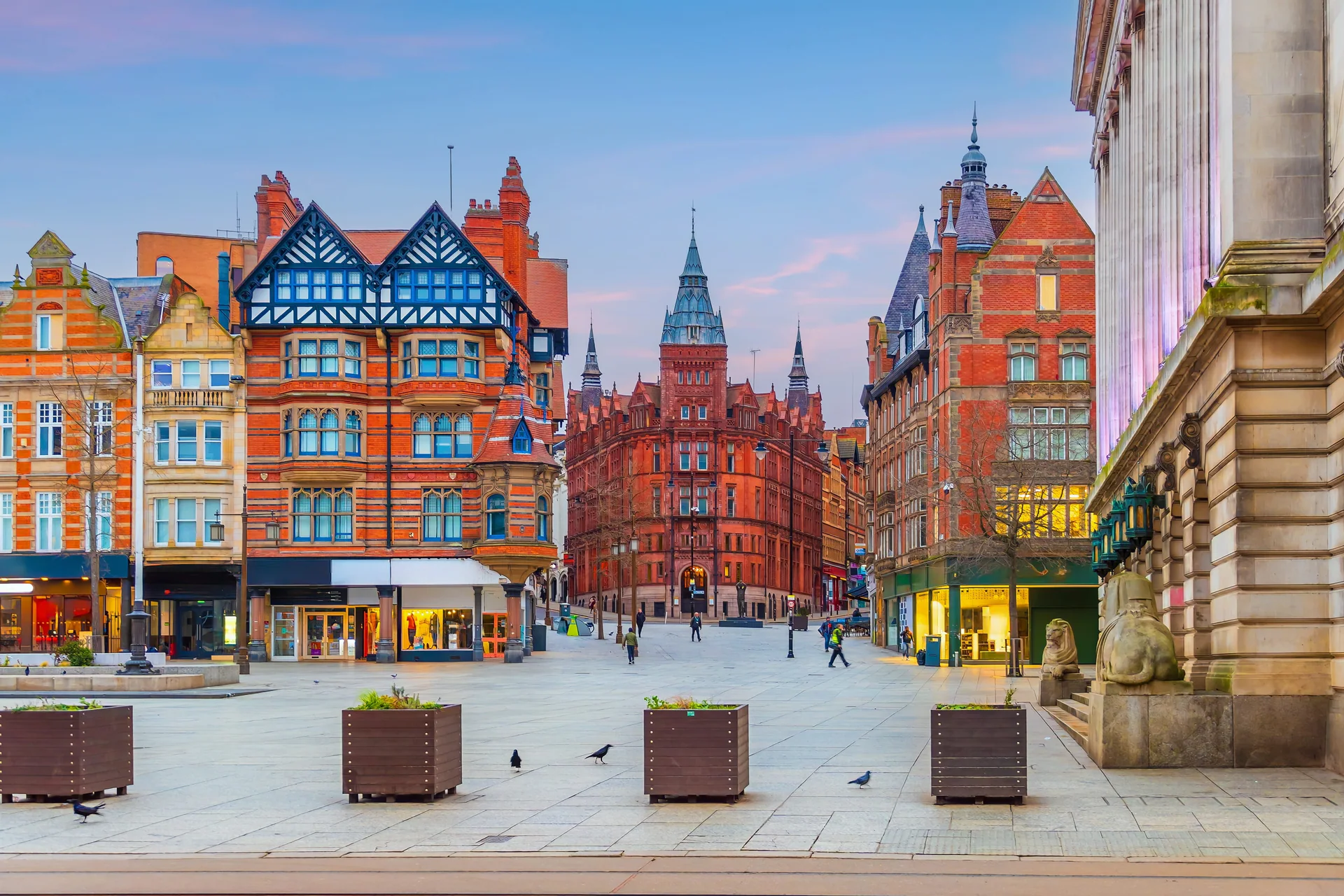 Old Market Square in Nottingham Nottingham Colourful Old Market Square