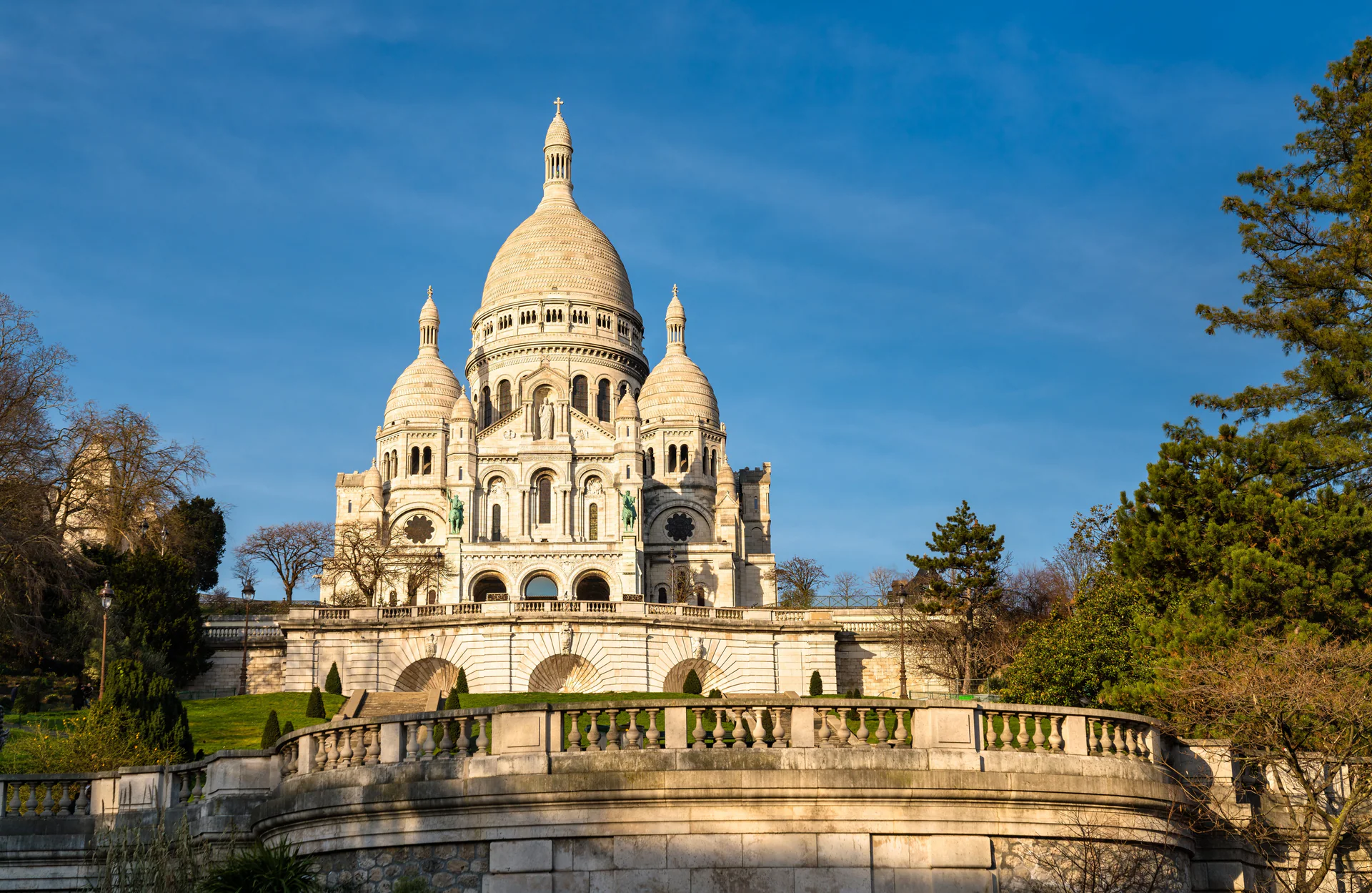 Vista sulla Basilica del Sacré-Cœur a Montmartre, Parigi