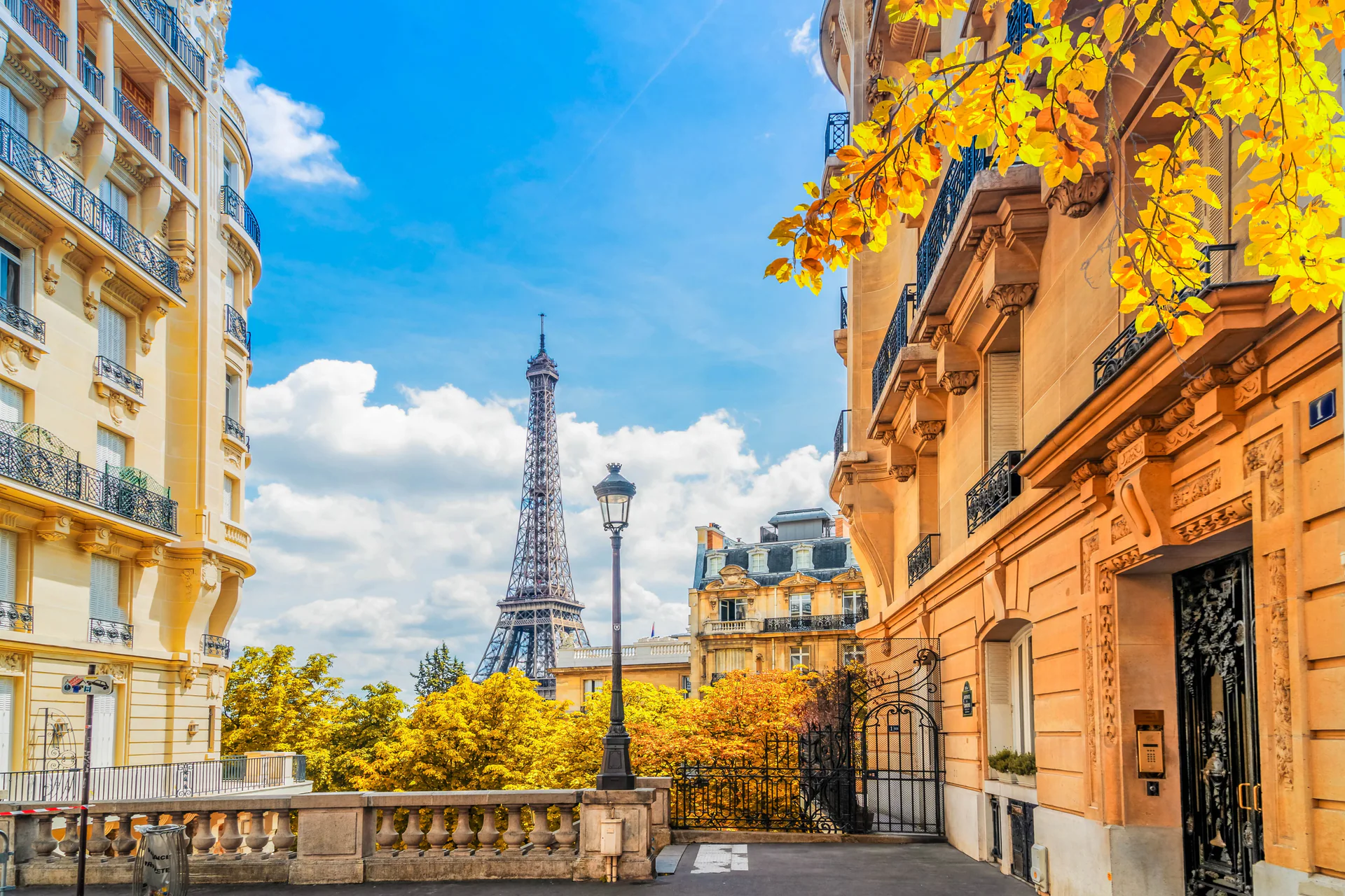 Eiffel Tower View Eiffel Tower view in Paris in the autumn