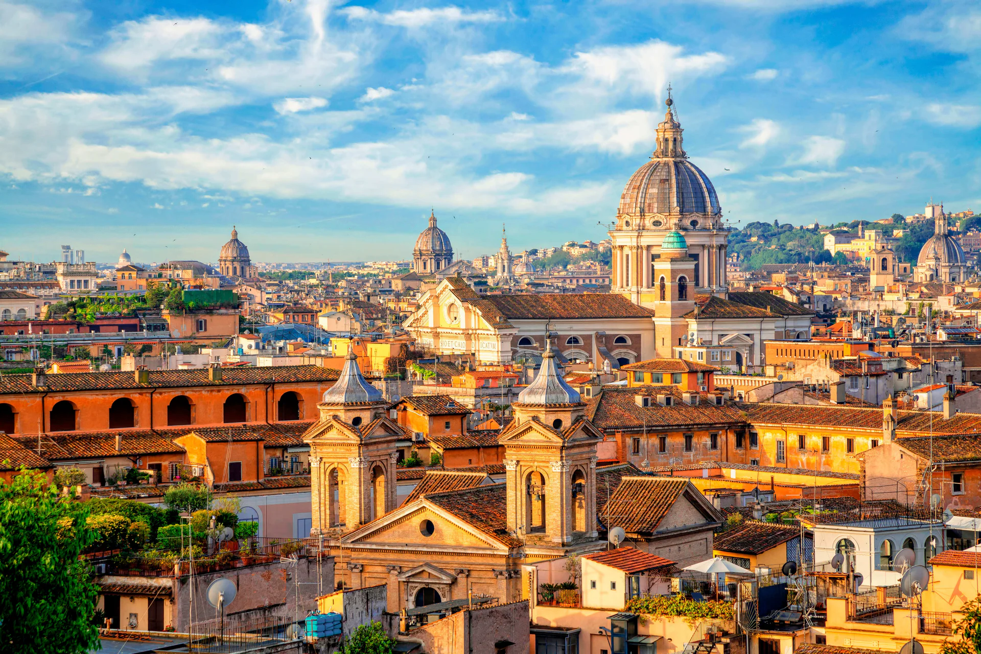 Vue de Rome Vue du centre de Rome depuis les collines de la ville