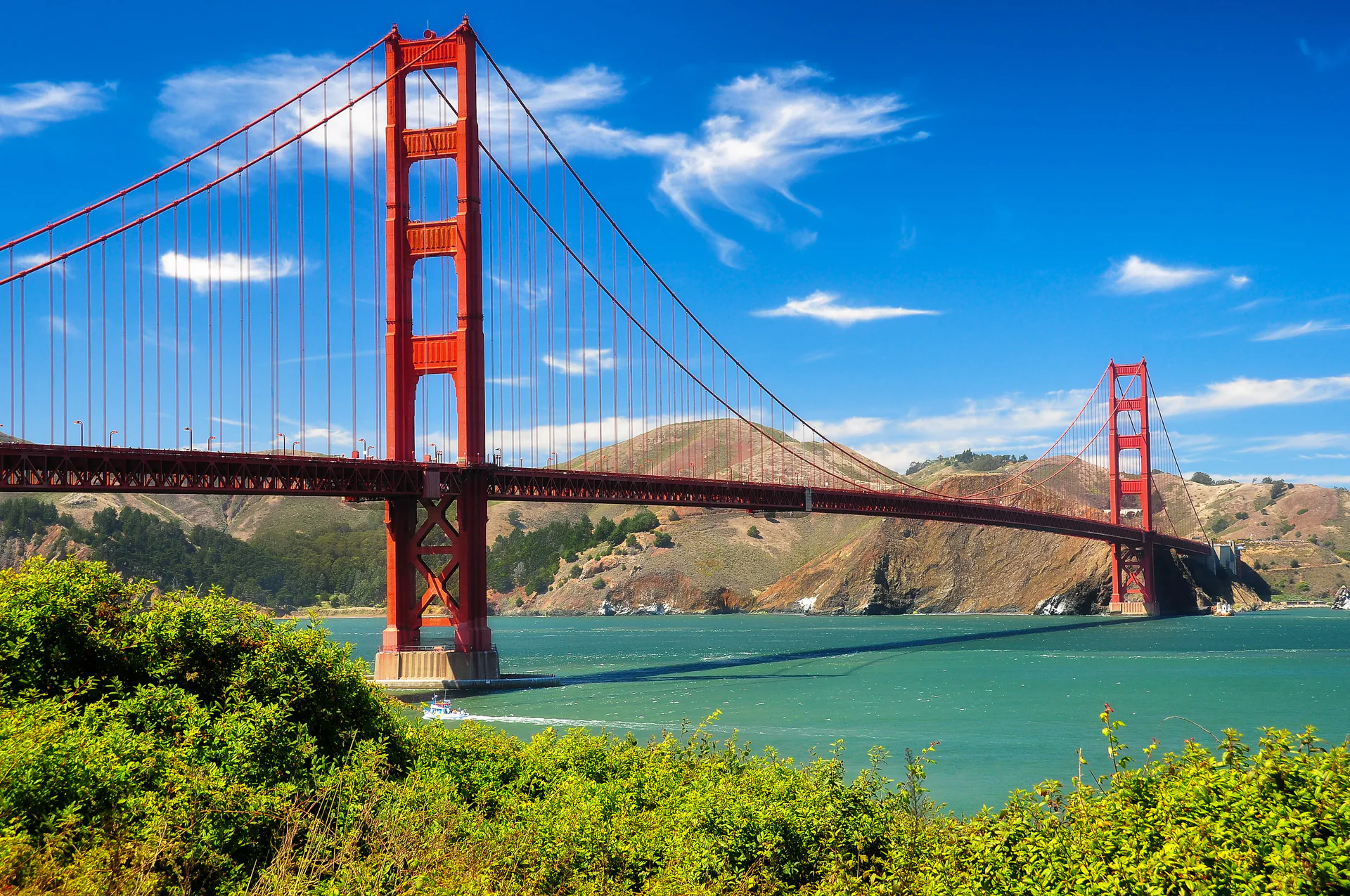 Golden Gate Bridge San_Francisco_Golden_Gate_Bride_Sunny